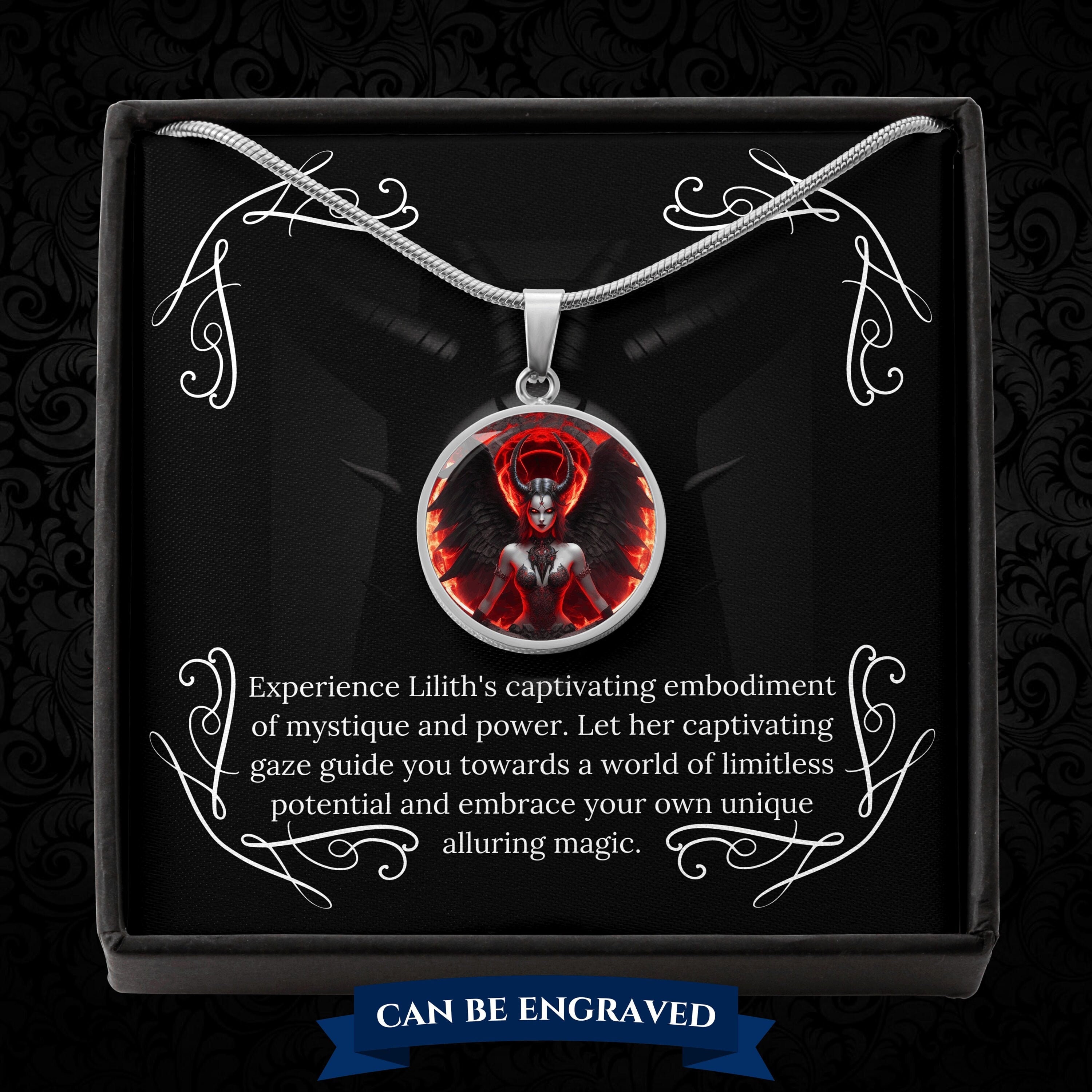 LILITH NECKLACE, Lilith Pendant, Goddess Lilith, Lilith Jewelry ...