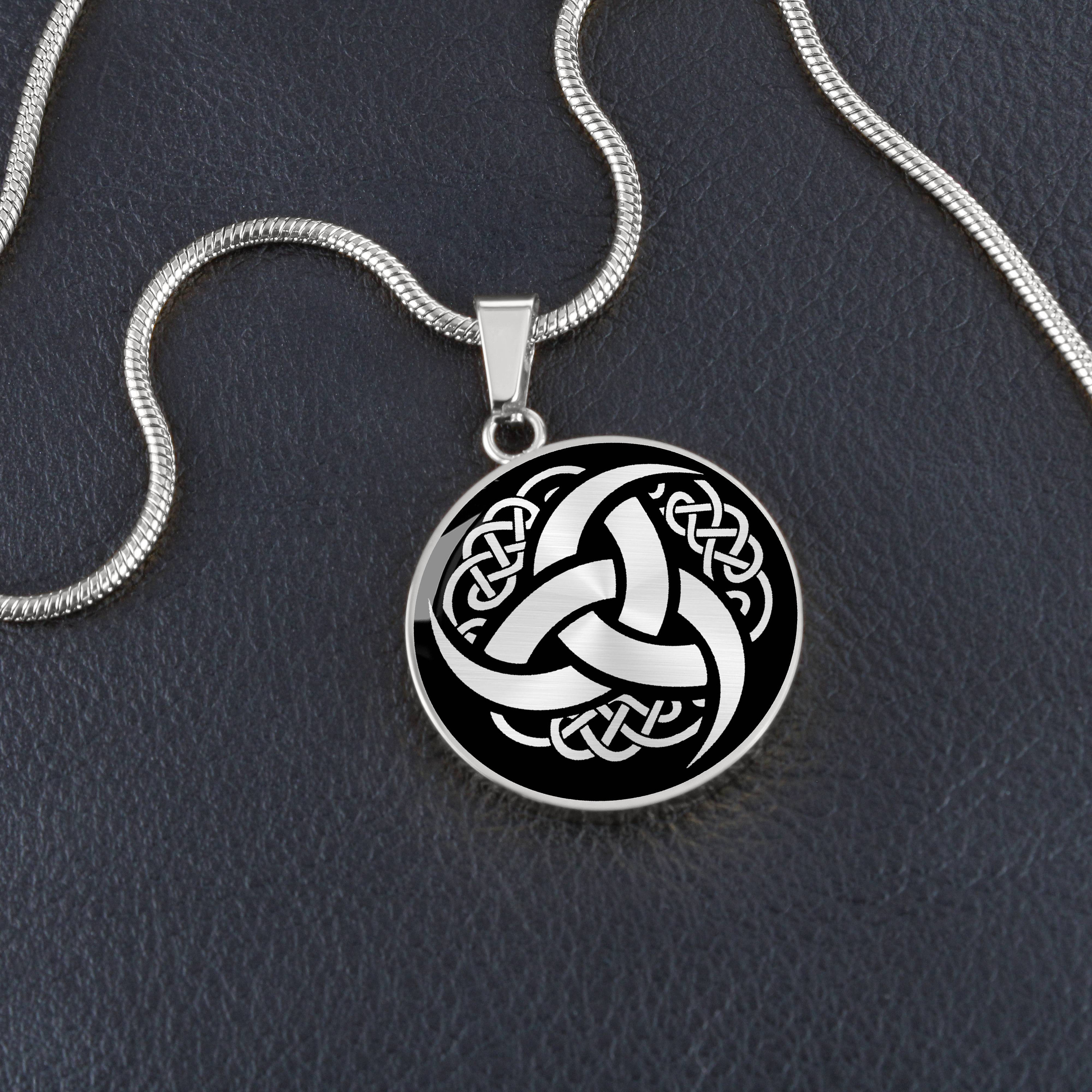 Personalized Skaldenmet Necklace, Engraved Horns of Odin Celtic Jewelry ...