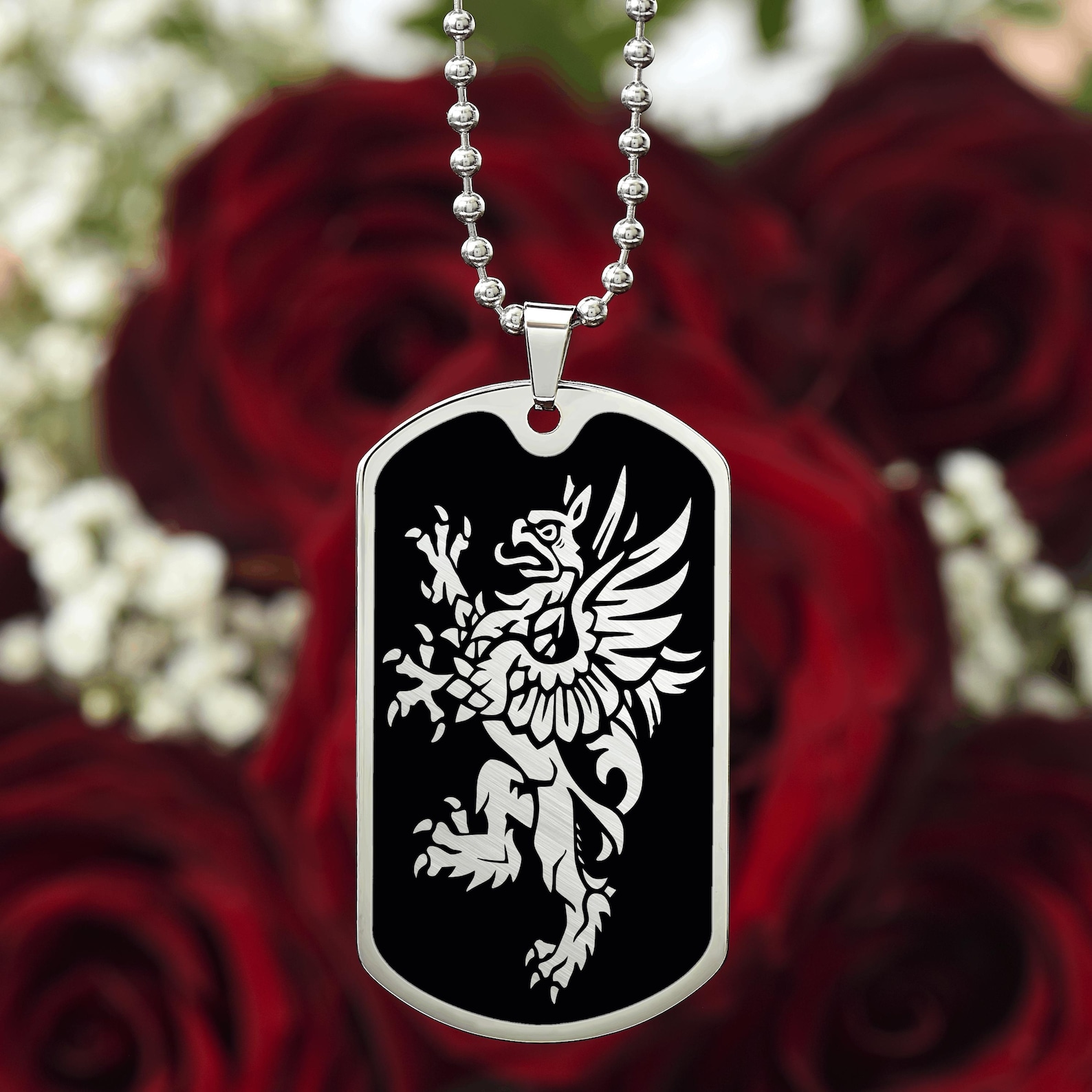 Personalized Griffin Necklace, Engraved Griffin Jewelry, Personalized ...