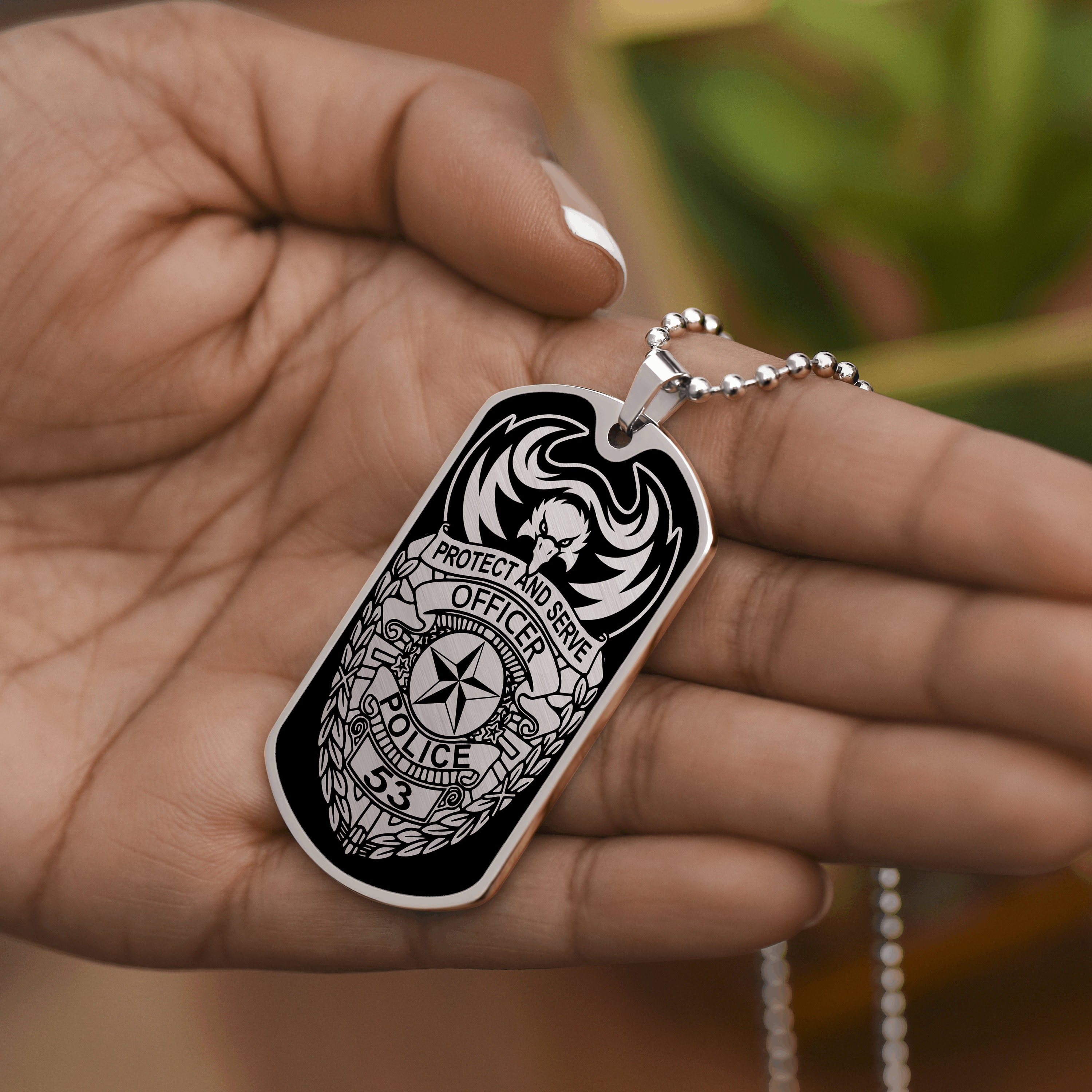 Personalized Police Necklace, Engraved Police Retirement Gift ...