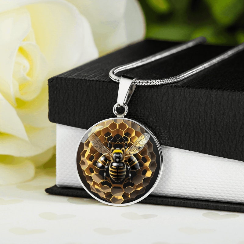 Bee Necklace - Etsy