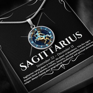 SAGITTARIUS NECKLACE, Sagittarius Pendant, Zodiac Jewelry,astrology ...