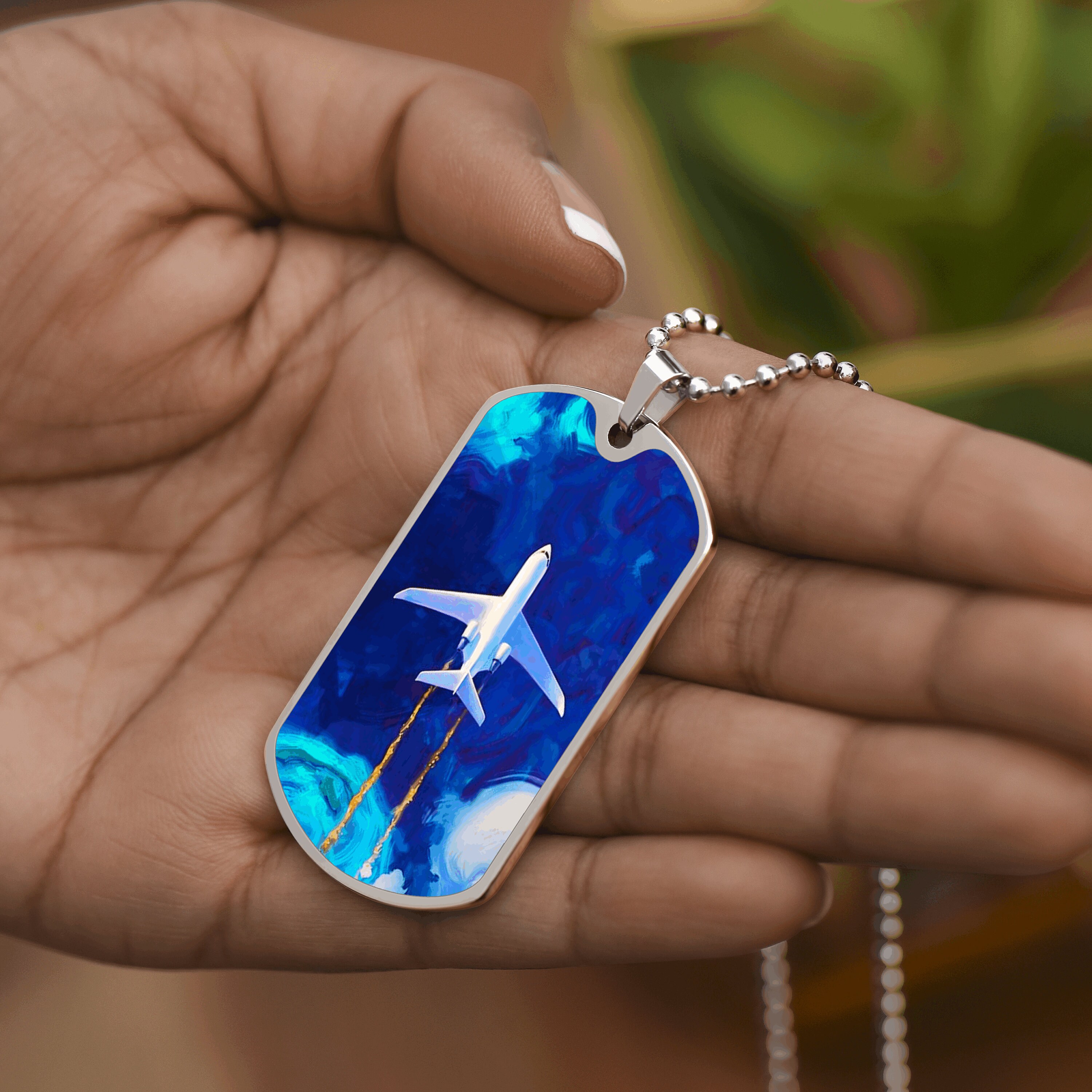 Personalized Airplane Necklace , Engraved Plane Necklace,plane Necklace ...