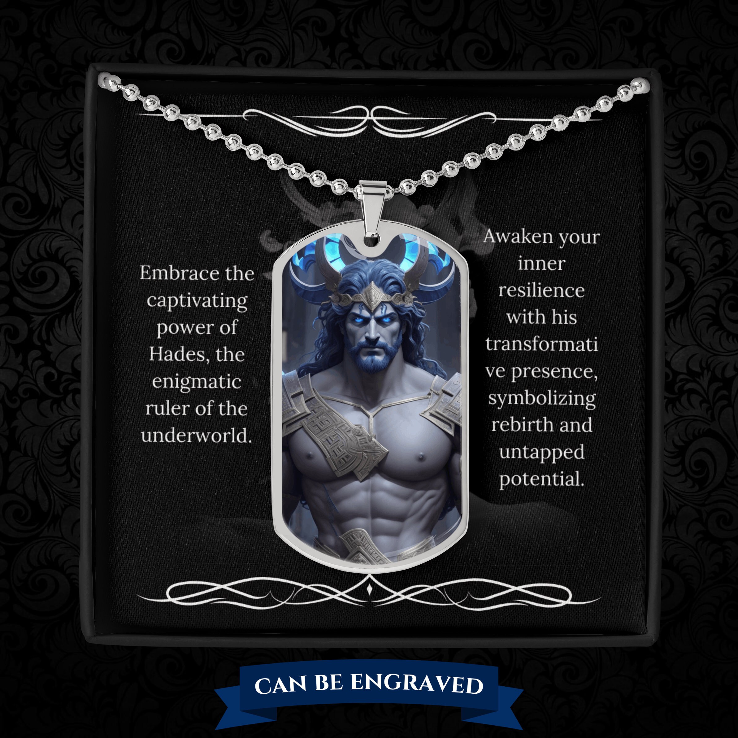 HADES NECKLACE, Greek Mythology, Ancient Greek, Greek God Pendant ...