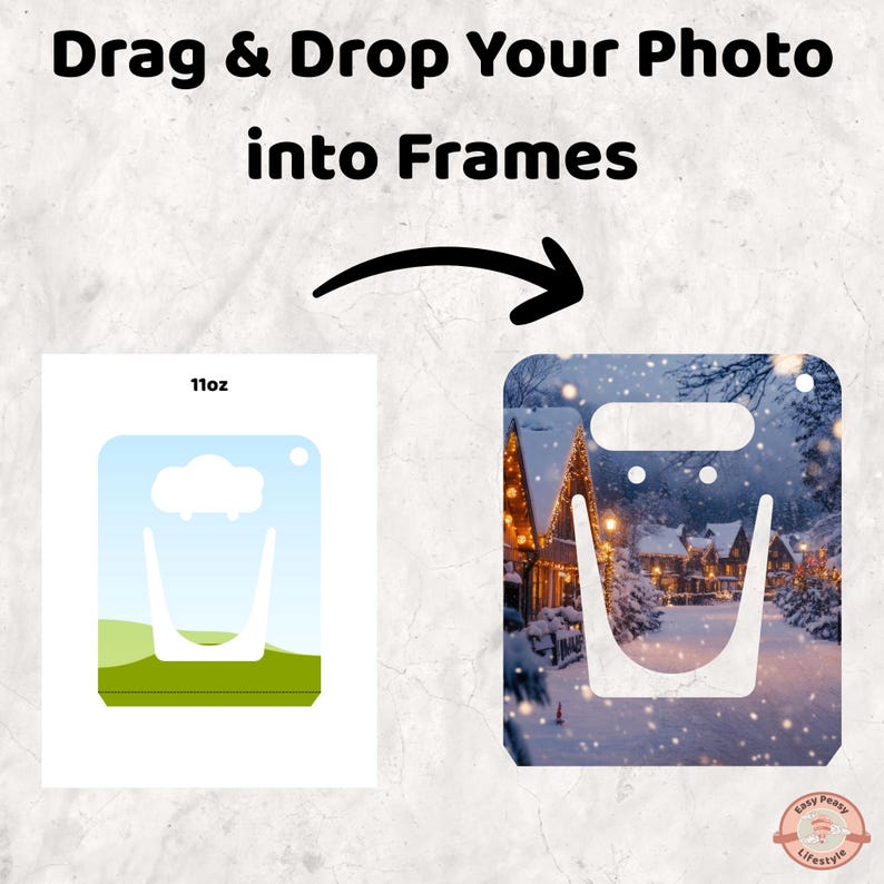 Mug Box Template, Editable 11oz/15oz Canva Design (digital Download) - Etsy
