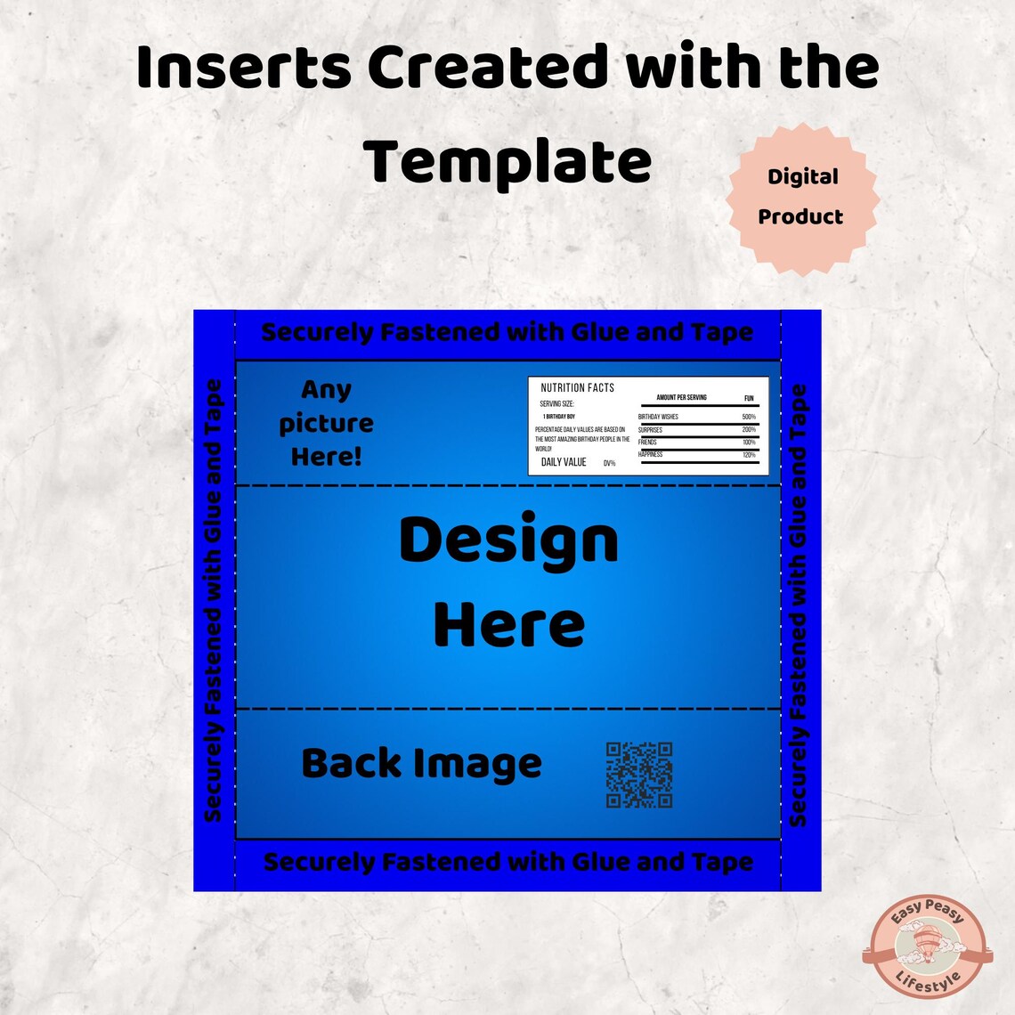 Chocolate Bar Template, Editable Candy Wrapper, Custom Party Favors ...