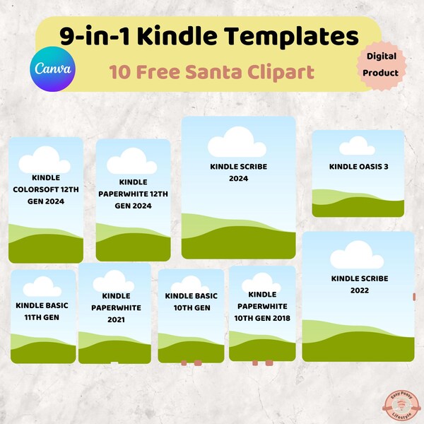 Kindle Template A4 - Etsy UK