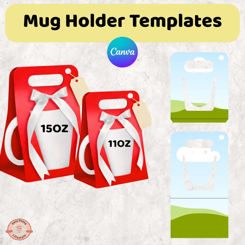 Mug Box Template, Editable 11oz/15oz Canva Design (digital Download) - Etsy