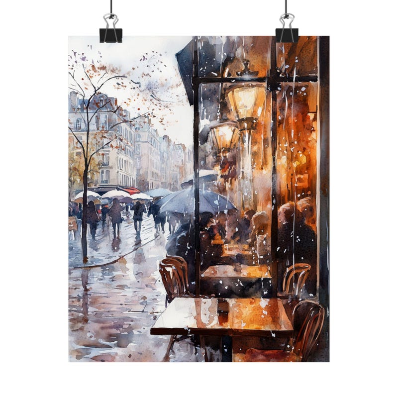 Cafe Painting - Etsy