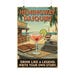 Hemingway Daiquiri Print: Cuban Travel Poster, Vintage Cocktail Bar ...