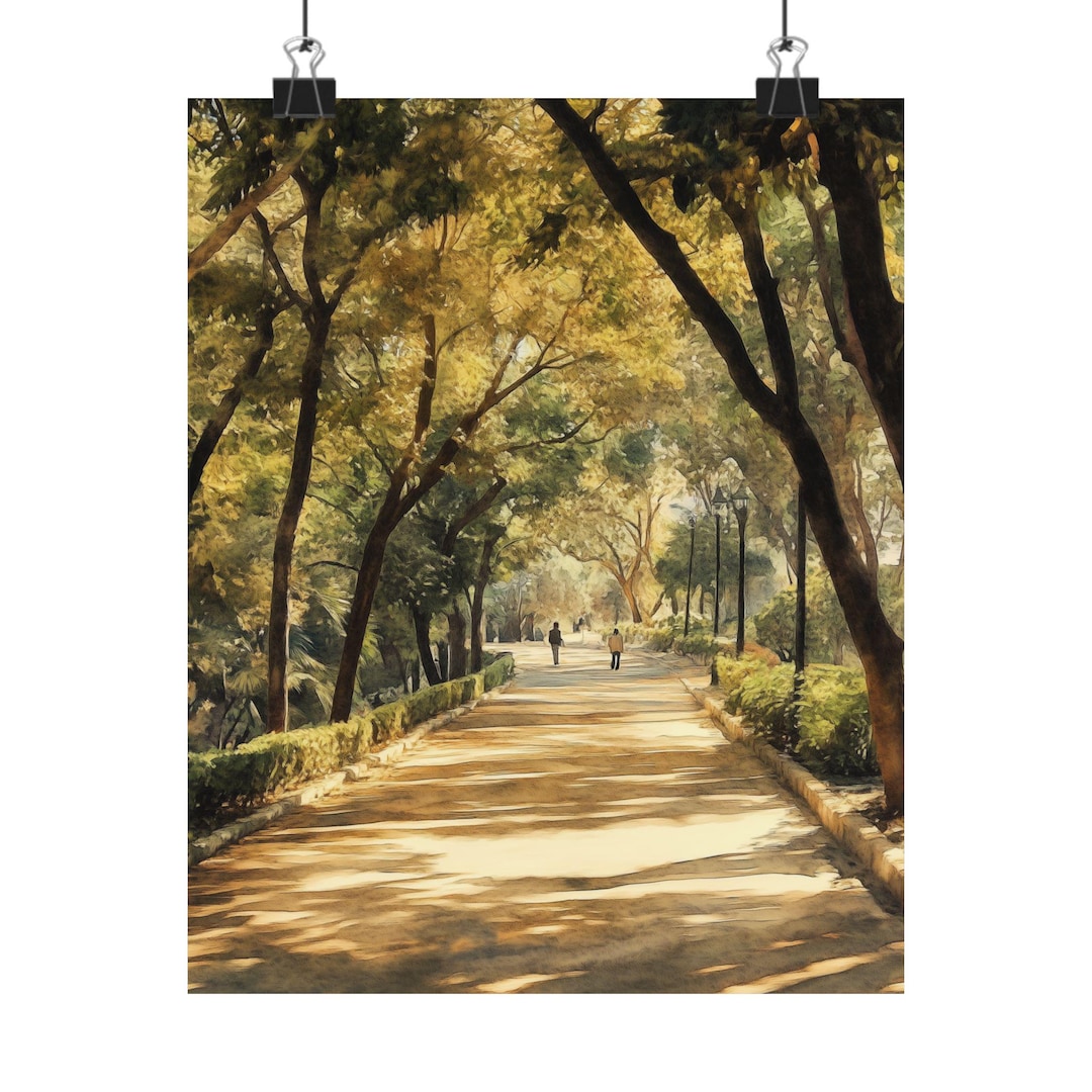 Bosque De Chapultepec Art Print: Mexico City Park Pathway, Giclée ...