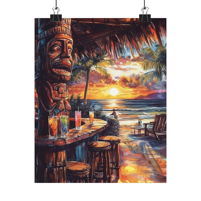 Tiki Painting - Etsy