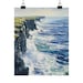 Cliffs of Inis Meain Art Print: Ireland Coastal Watercolor Seascape - Etsy