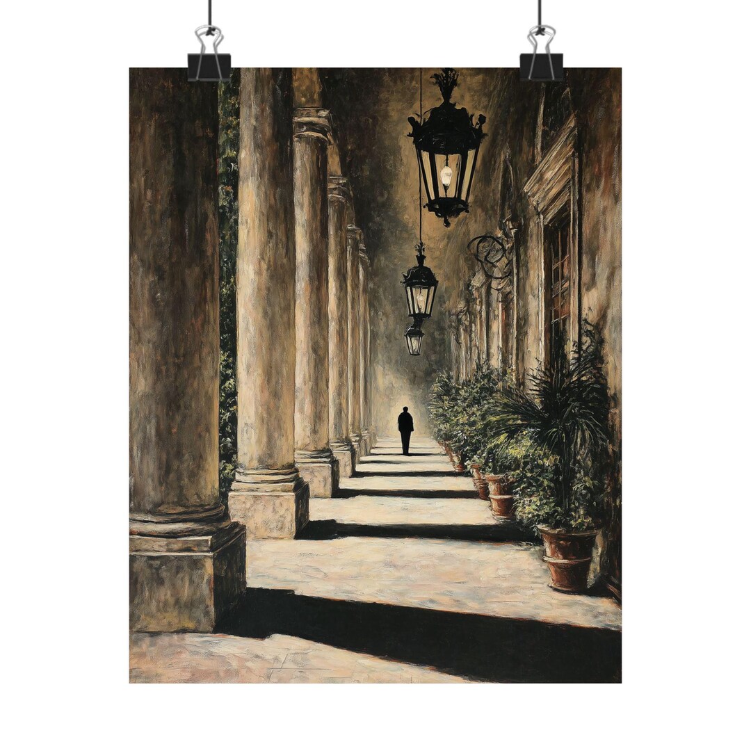 Mexico City Palace Art Print: Chiaroscuro Archway, Classical ...