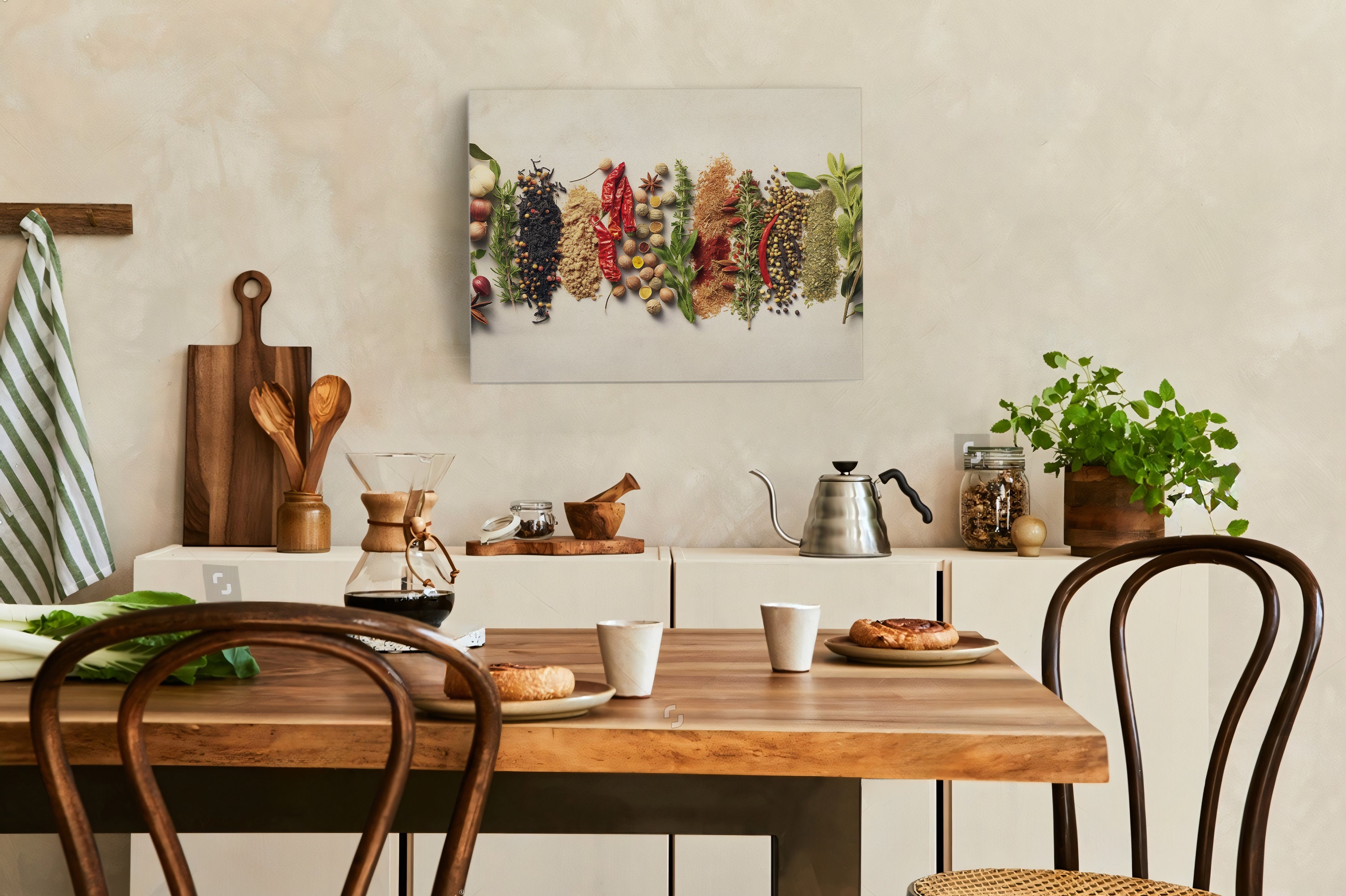 Kitchen Canvas Wall Art Ready to Hang Kitchen Wall Art Kitchen Prints ...