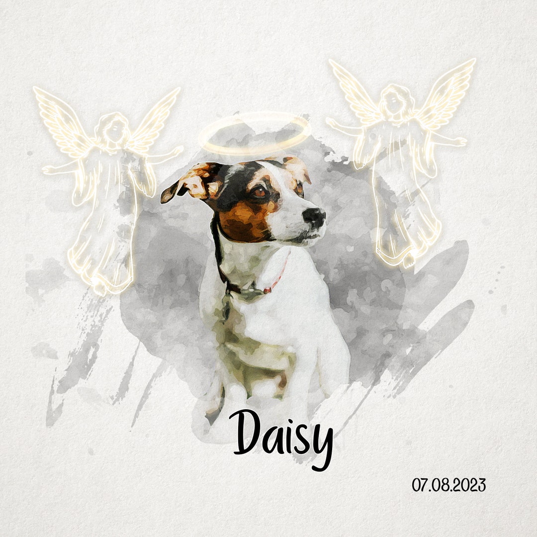 Custom Dog Prayer Card on Canvas Custom Prayer Card for Pet - Etsy