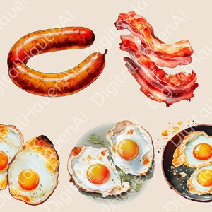 Clipart Breakfast PNG Pancakes Waffles Food Drink Watercolor Clip Art ...