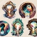 Watercolor Clipart PNG Keyhole Fantasy Clip Art Magical Landscape ...