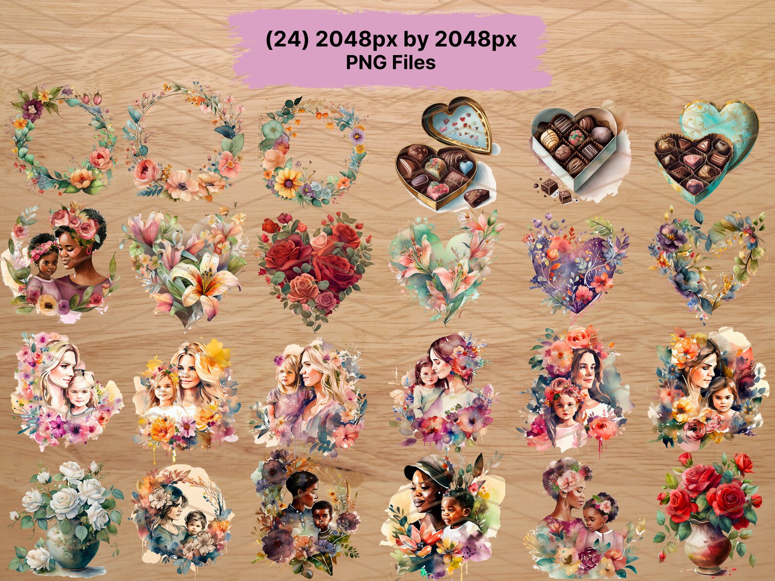 Mothers Day Clipart Floral Clipart Flowers Clipart Love Clipart Clip ...