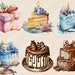 Birthday Party Clipart Set - Cake Balloons Presents Clip Art ...