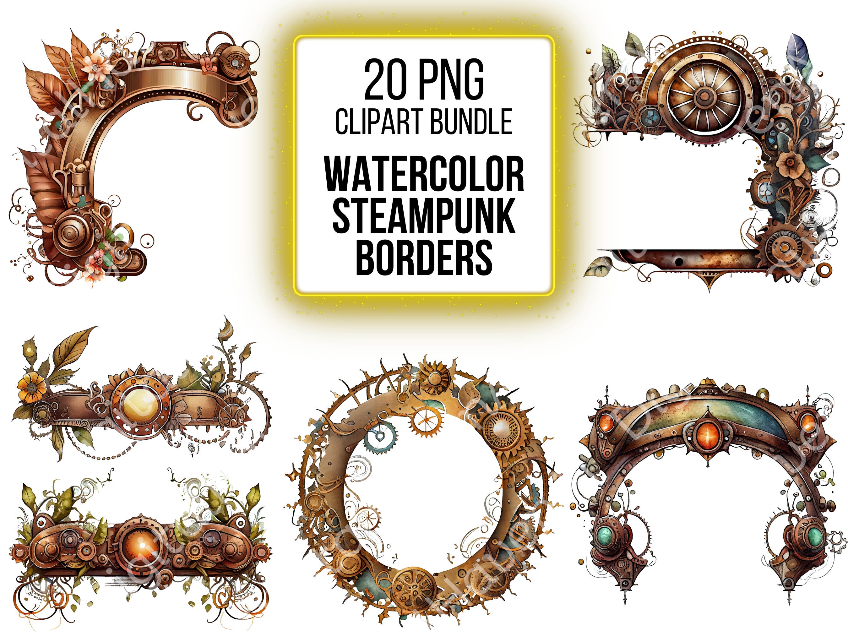 Steampunk Frame Png