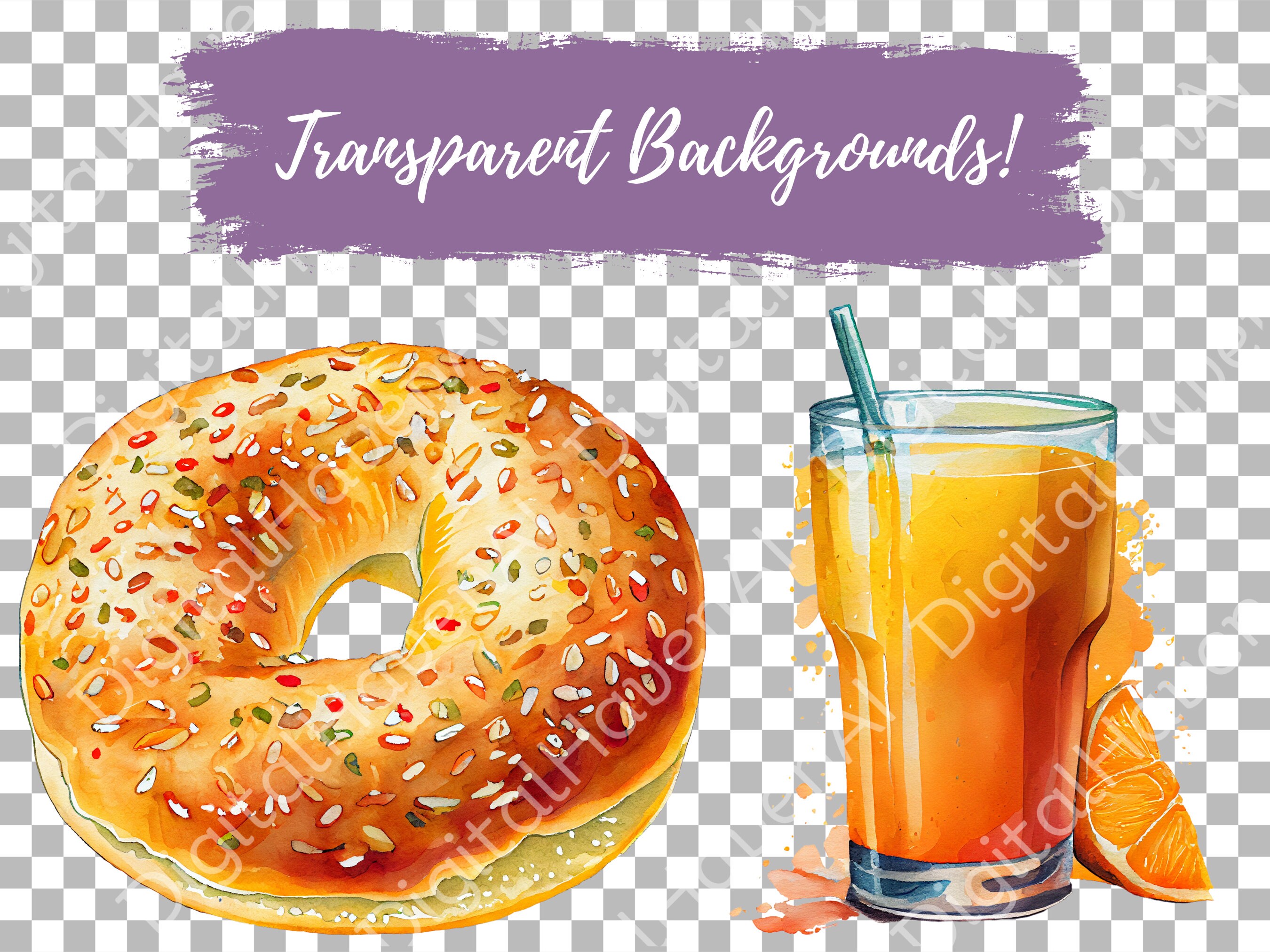 Clipart Breakfast PNG Pancakes Waffles Food Drink Watercolor Clip Art ...