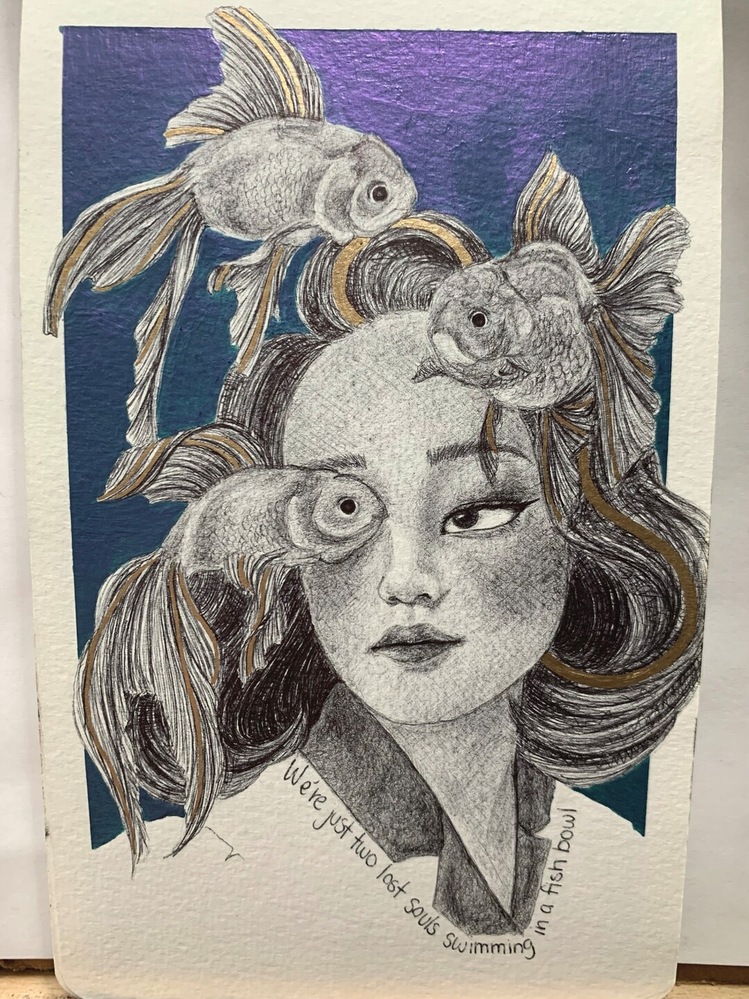 Fish Girl Print - Etsy