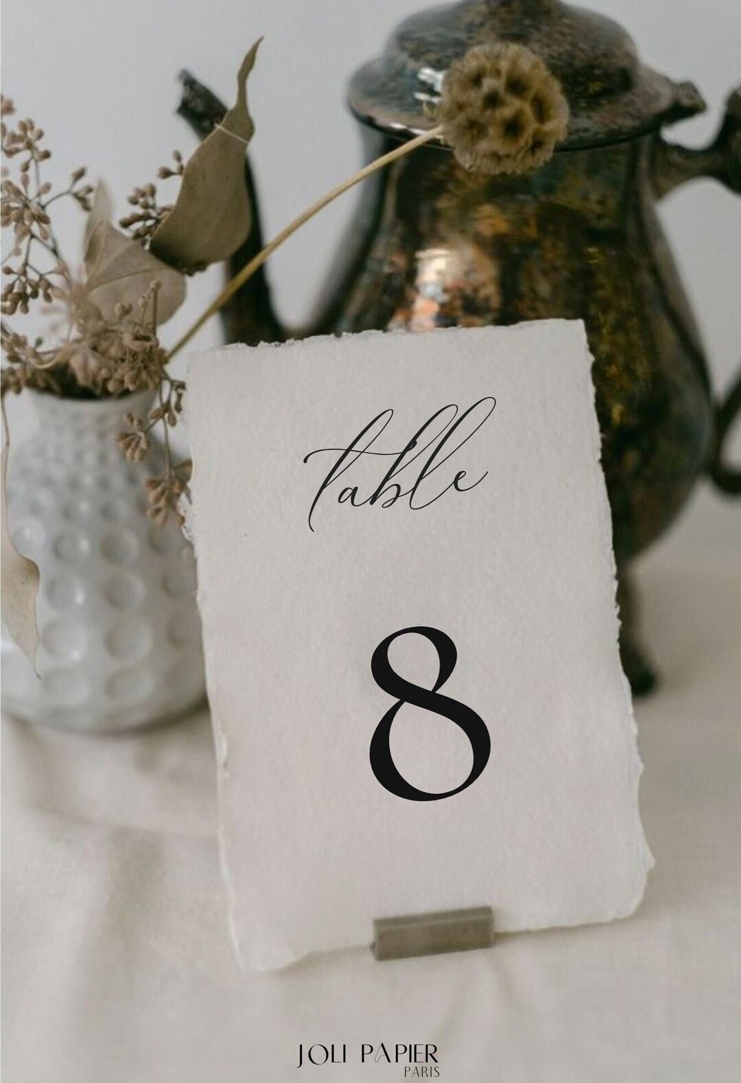 Elegant Wedding Table Numbers Template | Modern Table Numbers ...
