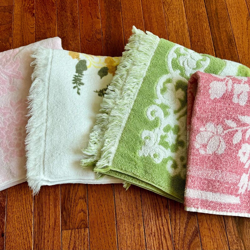 Vintage Bath Towels - Etsy