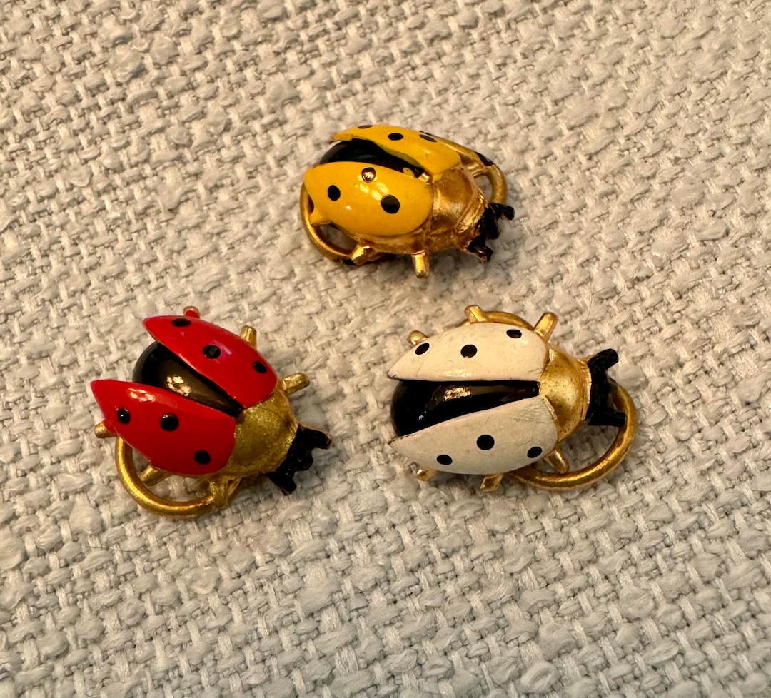 Vintage Ladybug Lapel Pins - Etsy