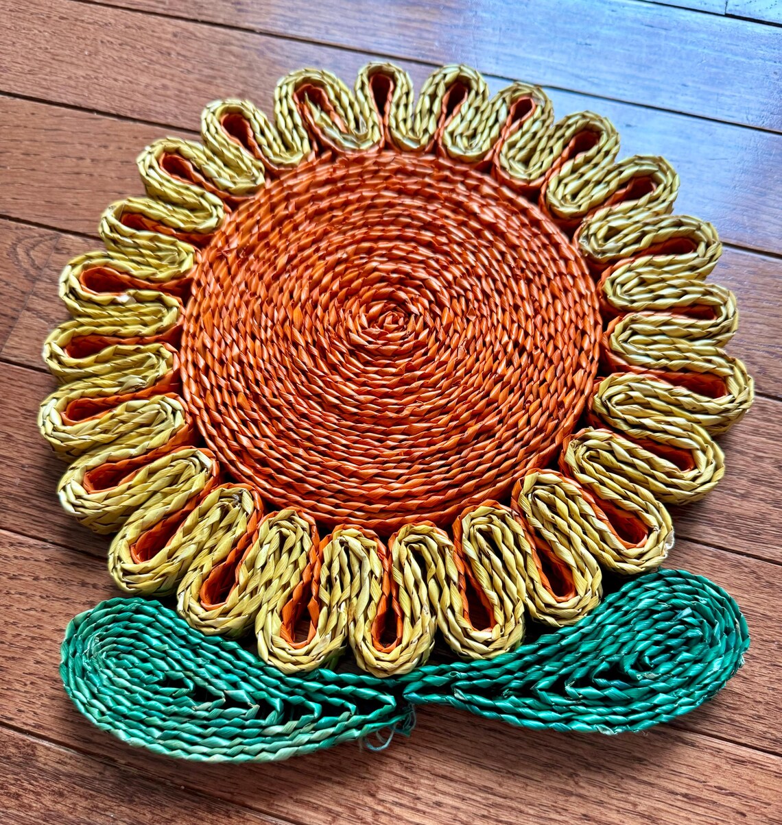 Vintage Straw Trivets, Set of 3 - Etsy