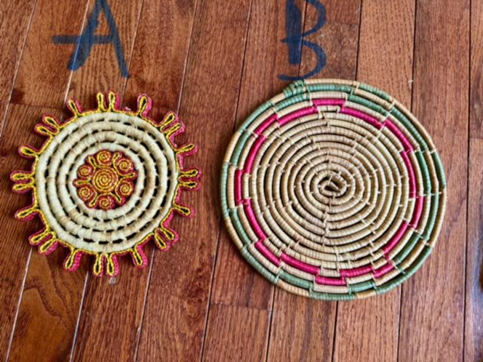 Vintage Wicker Trivets/hot Pads - Etsy