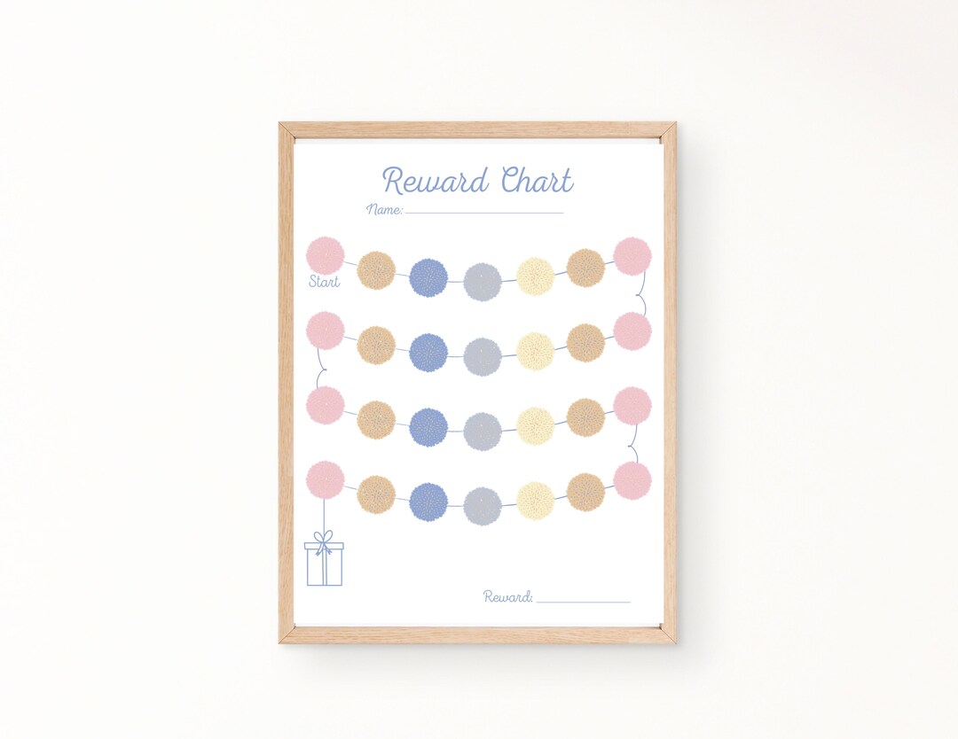 Party Pom Pom Reward Chart - Etsy