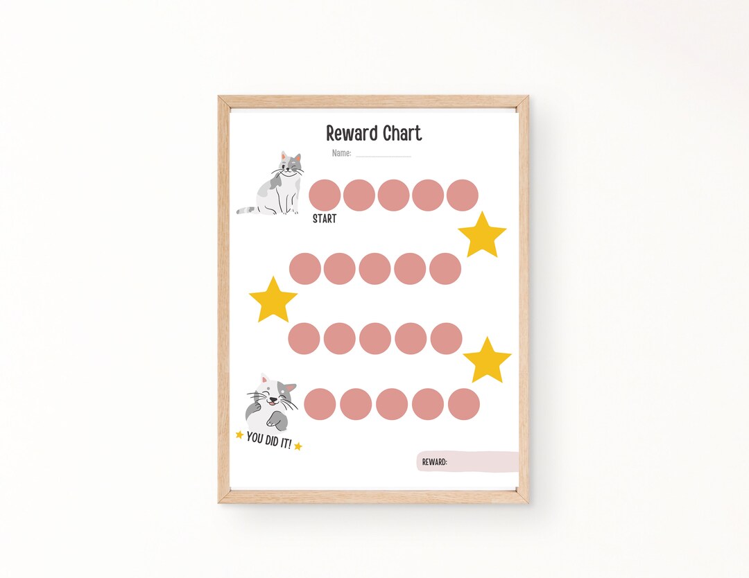 Cat Themed Reward Chart - Etsy