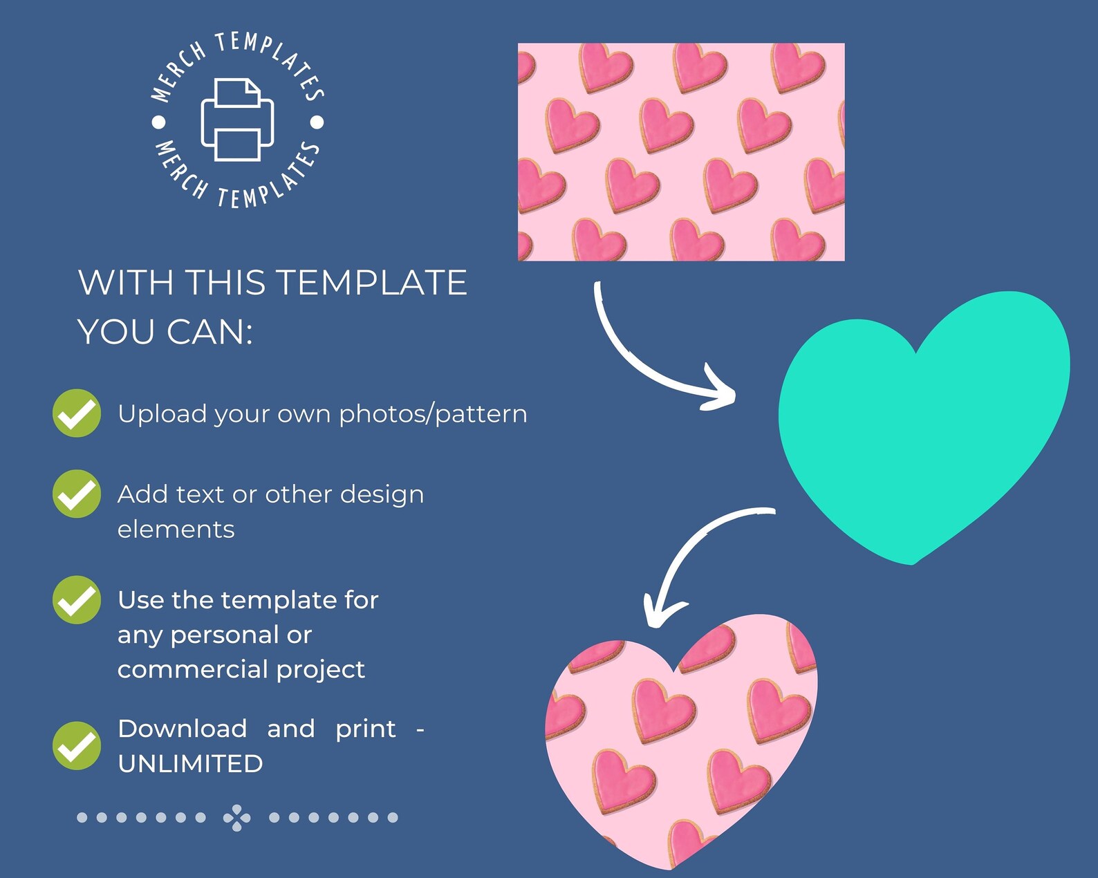 PRINTABLE Heart Photo Frames Canva Heart Shape Frames Canva Scrapbook ...