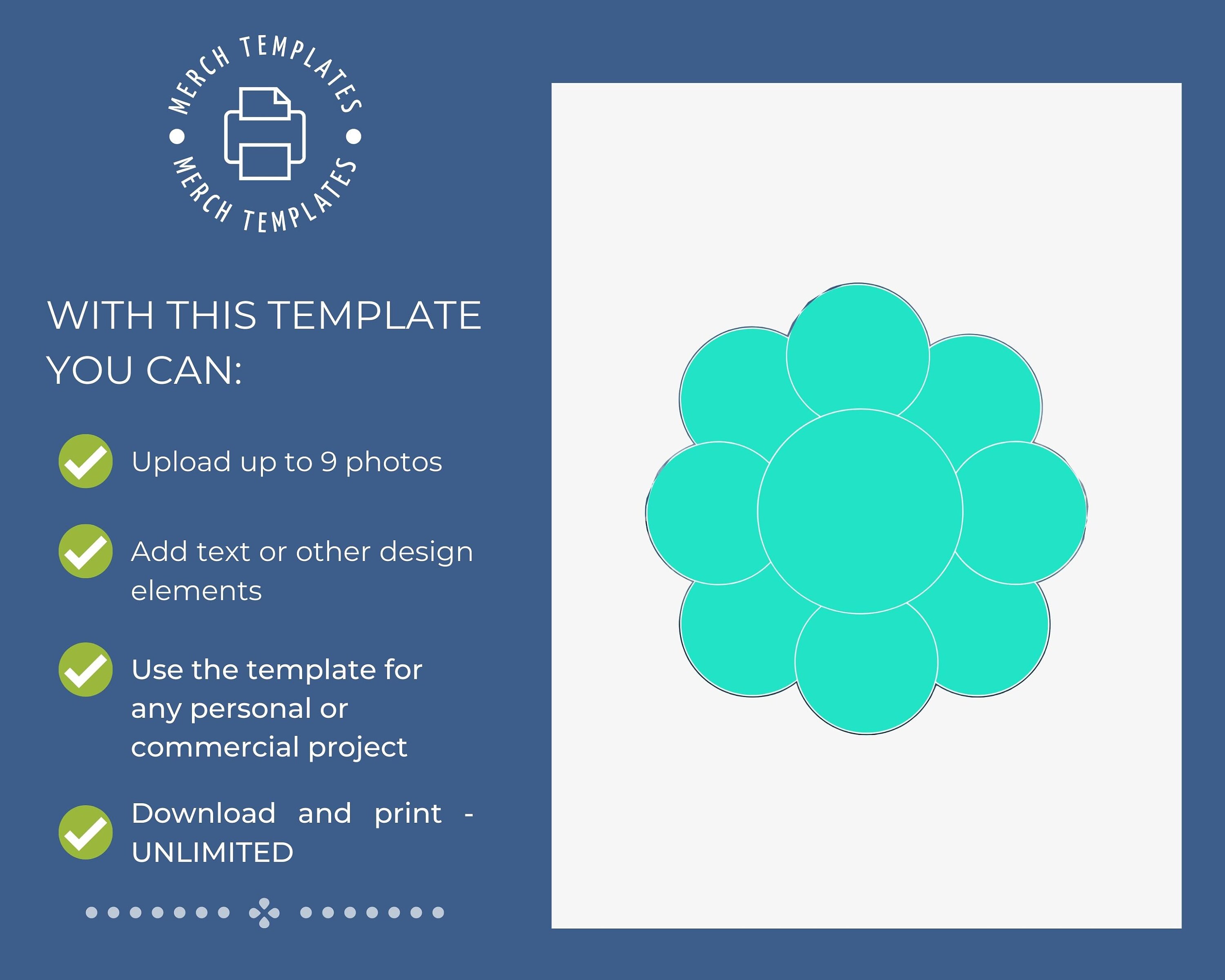 Picture Collage Family Circles Template Gridart Canva Image Collage Pic ...