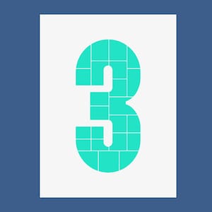 3rd Number Collage Frame | 3 Collage Frame Canva Editable | 3rd ...