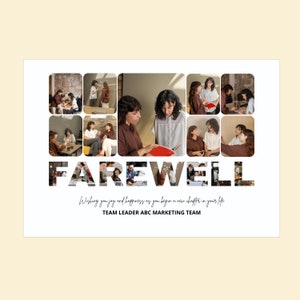 Despedida Party Collage | Parting Gift | Farewell Photo Collage | Canva ...