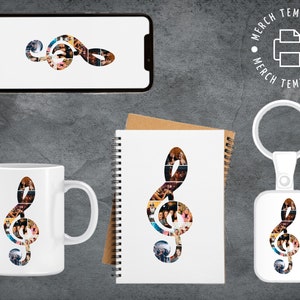 Picture Collage Music Note Template | Gridart Canva | Image Collage ...