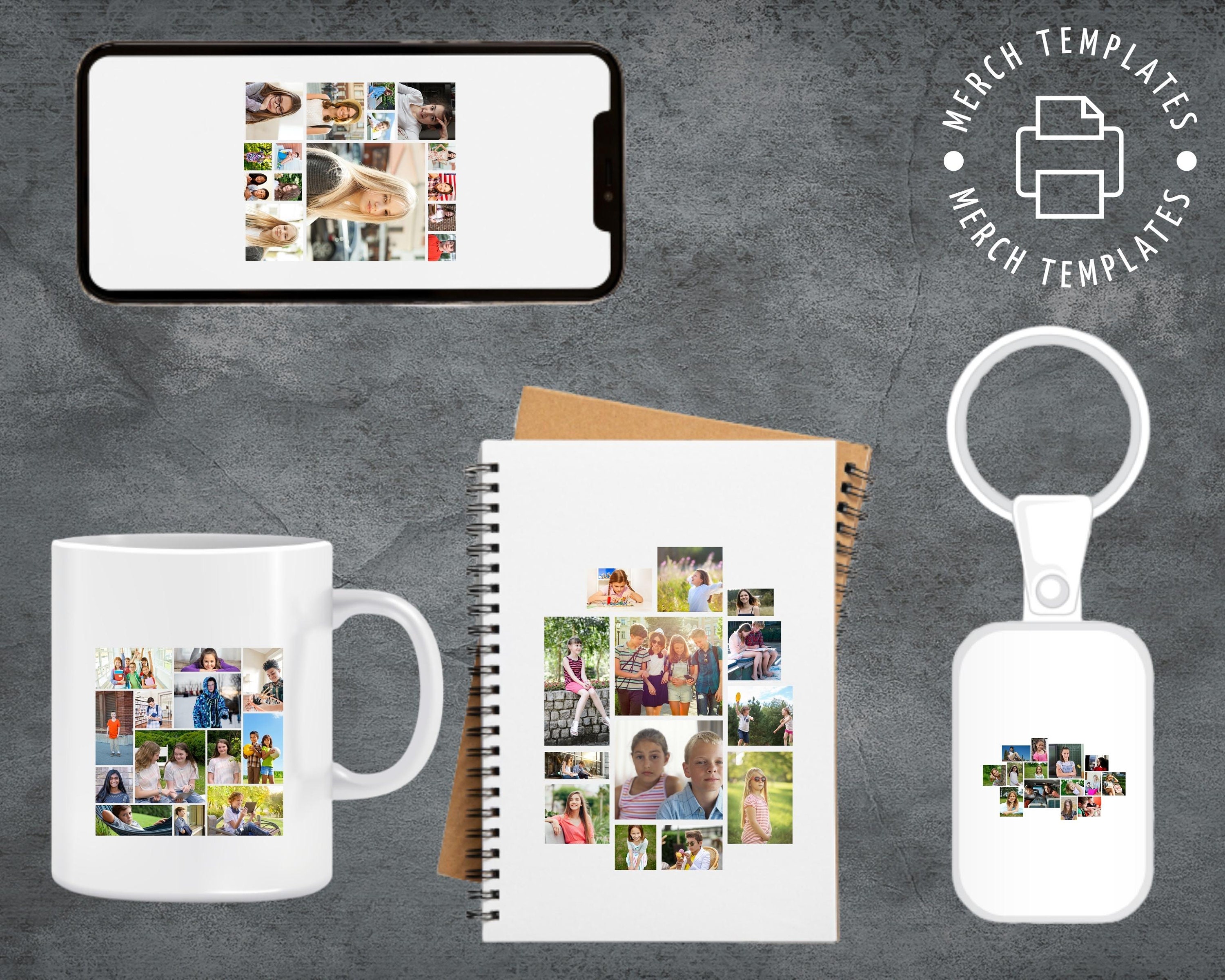 Picture Collage 13 Photo Template Gridart Canva Image Collage Pic ...