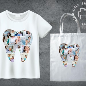 Dentist Gift | Picture Collage Tooth Template | Gridart | Image Collage ...