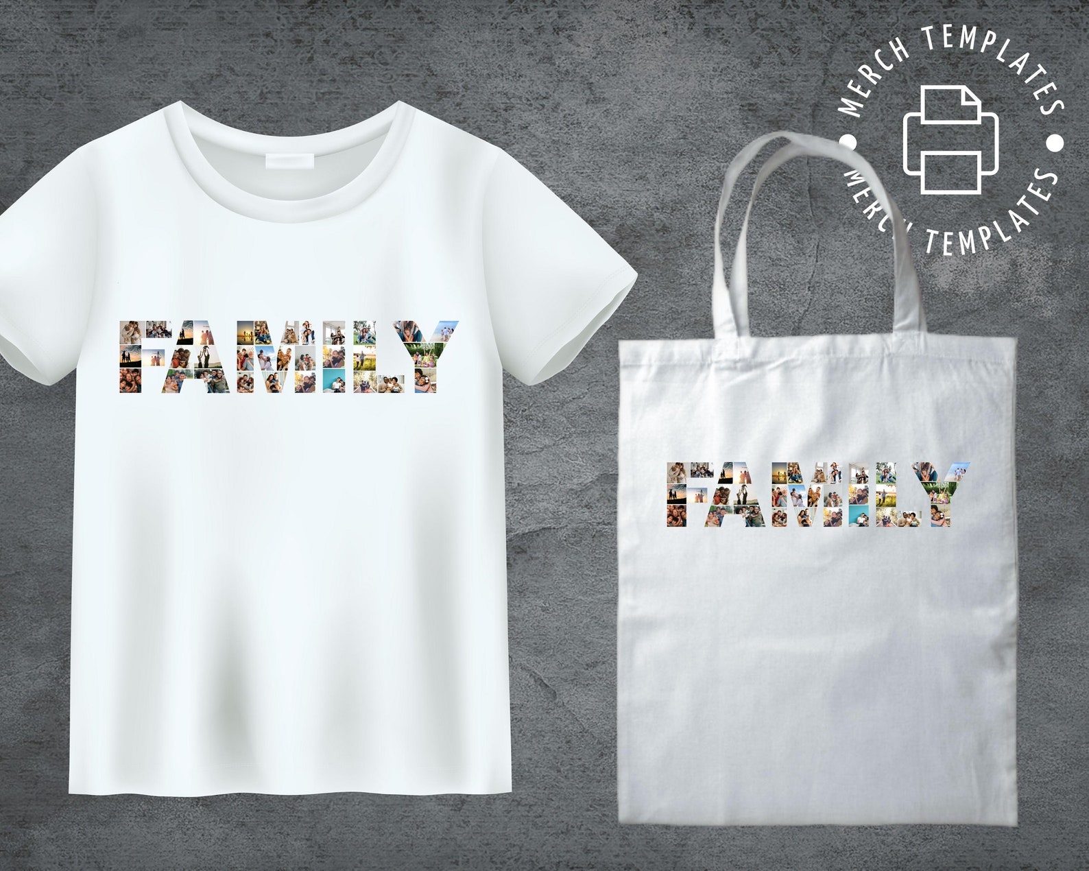 Picture Collage Family Word Template Gridart Canva Image Collage Pic ...