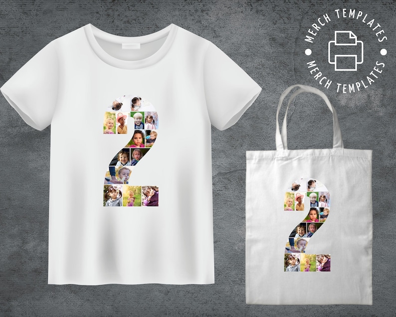 2nd Number Collage Frame | 2 Collage Frame Canva Editable | 2nd ...