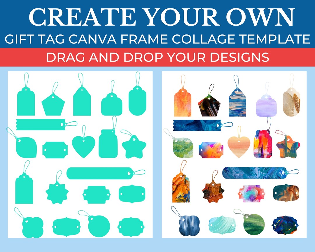 Gift Tag Canva Templates | Drag and Drop Your Design - Etsy