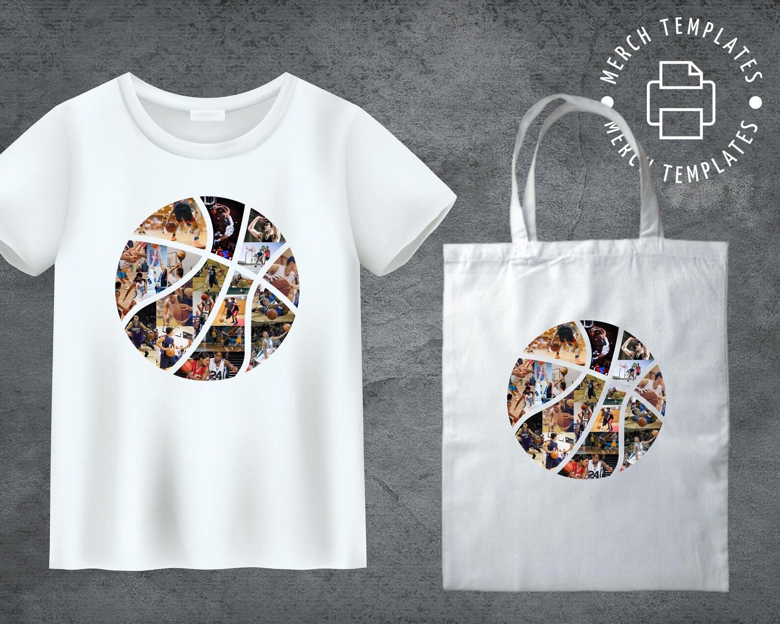 PRINTABLE EDITABLE Basketball Picture Frame Basketball Picture Template ...