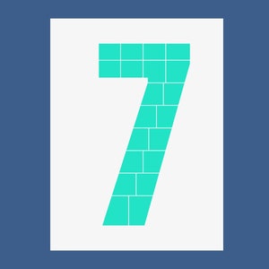 7th Number Collage Frame | 7 Collage Frame Canva Editable | 7th ...