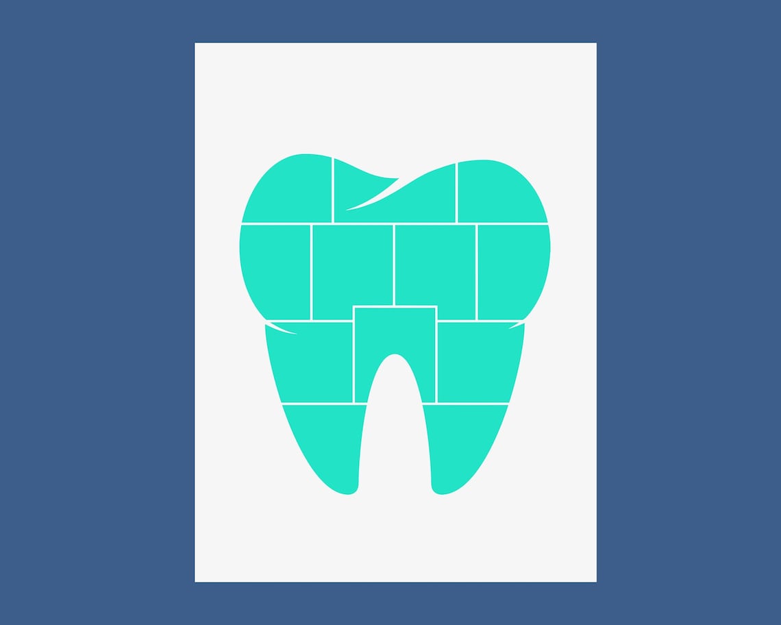 Dentist Gift | Picture Collage Tooth Template | Gridart | Image Collage ...