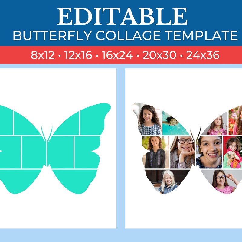 Butterfly Pic Collage - Etsy
