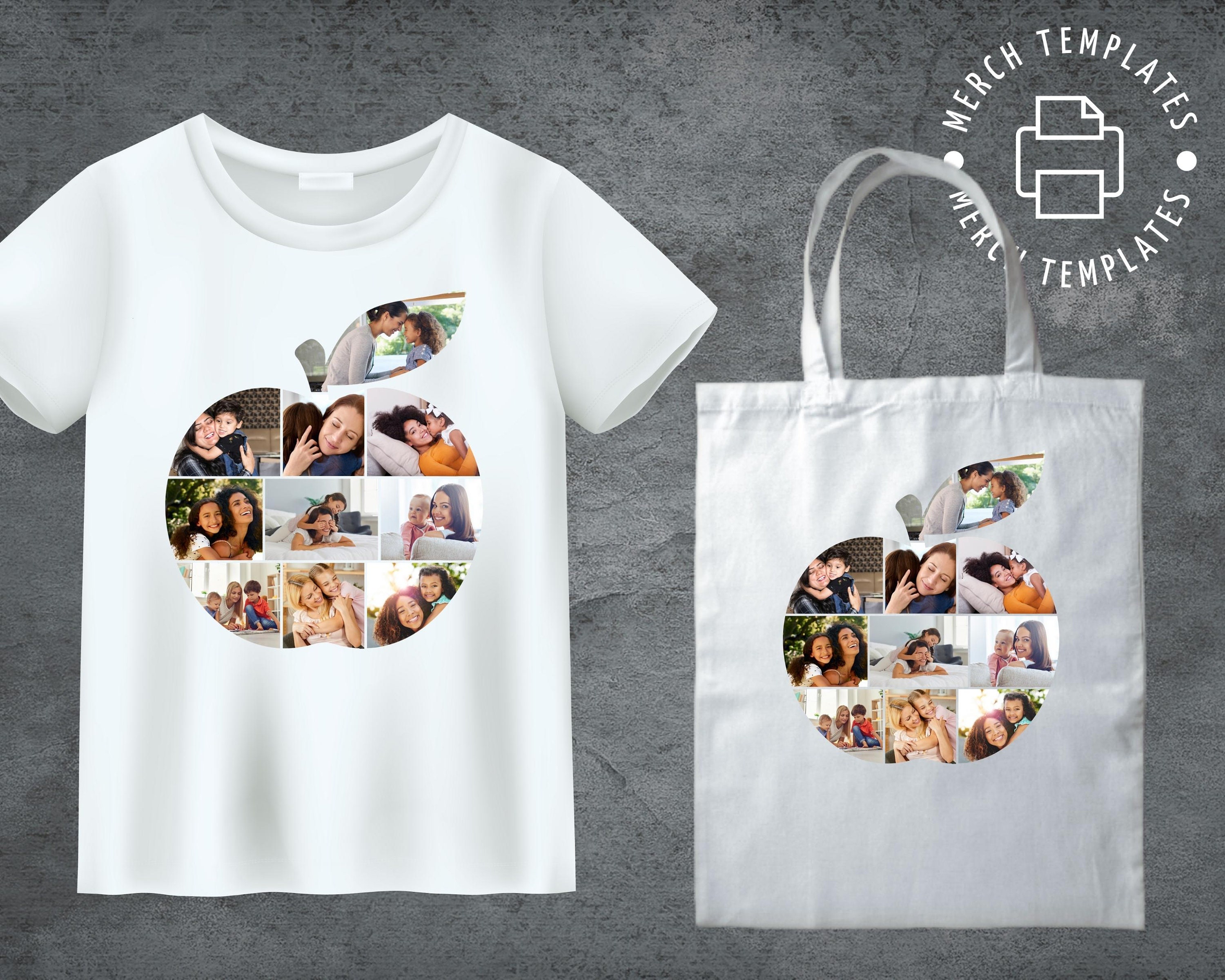 PRINTABLE Apple Gift Collage Template | Editable Collage Apple Shaped ...