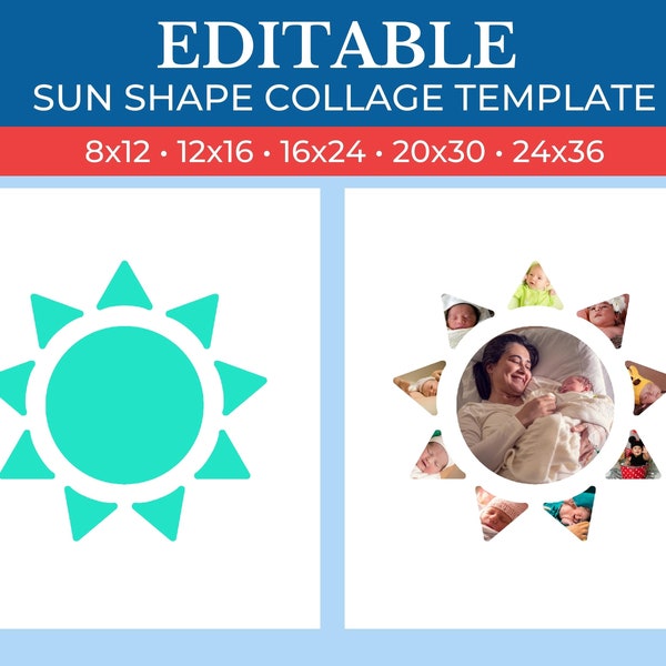 Sun Collage Art - Etsy